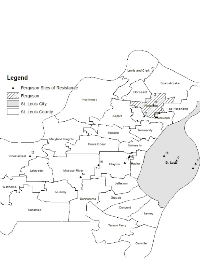 Activists in Ferguson